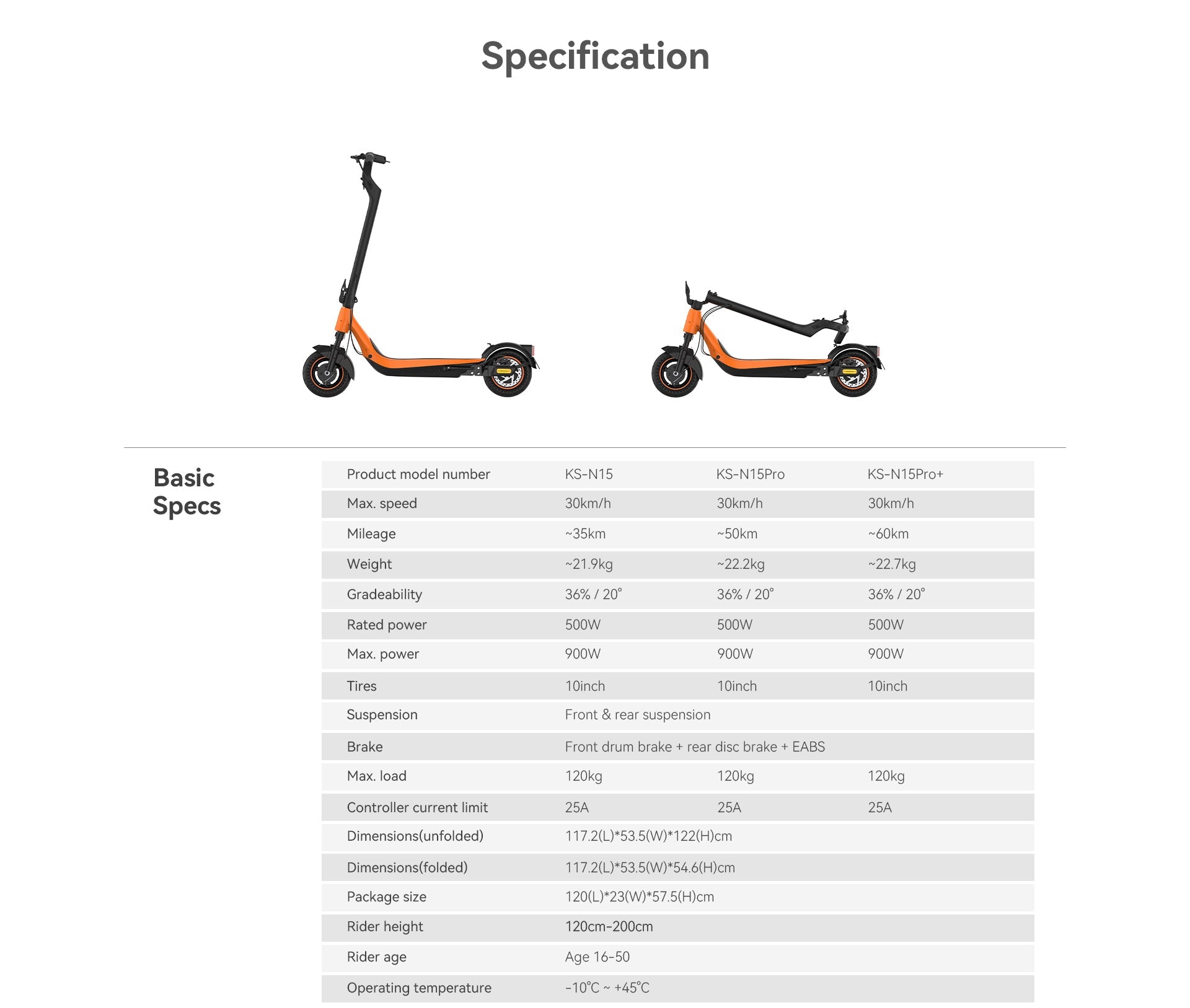 Kingsong N15 Series Electric Scooter | Kingsong